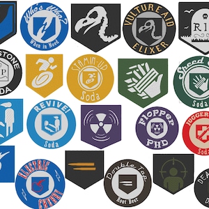 Zombies Perks / Perk Machine Logos / Perk Bottle Icon PES File ...