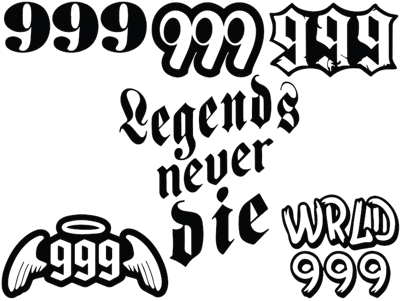 999 Themed Svgs File Pack! *highest Quality* - Etsy