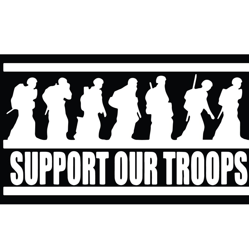 Support the Troops Svg - Etsy