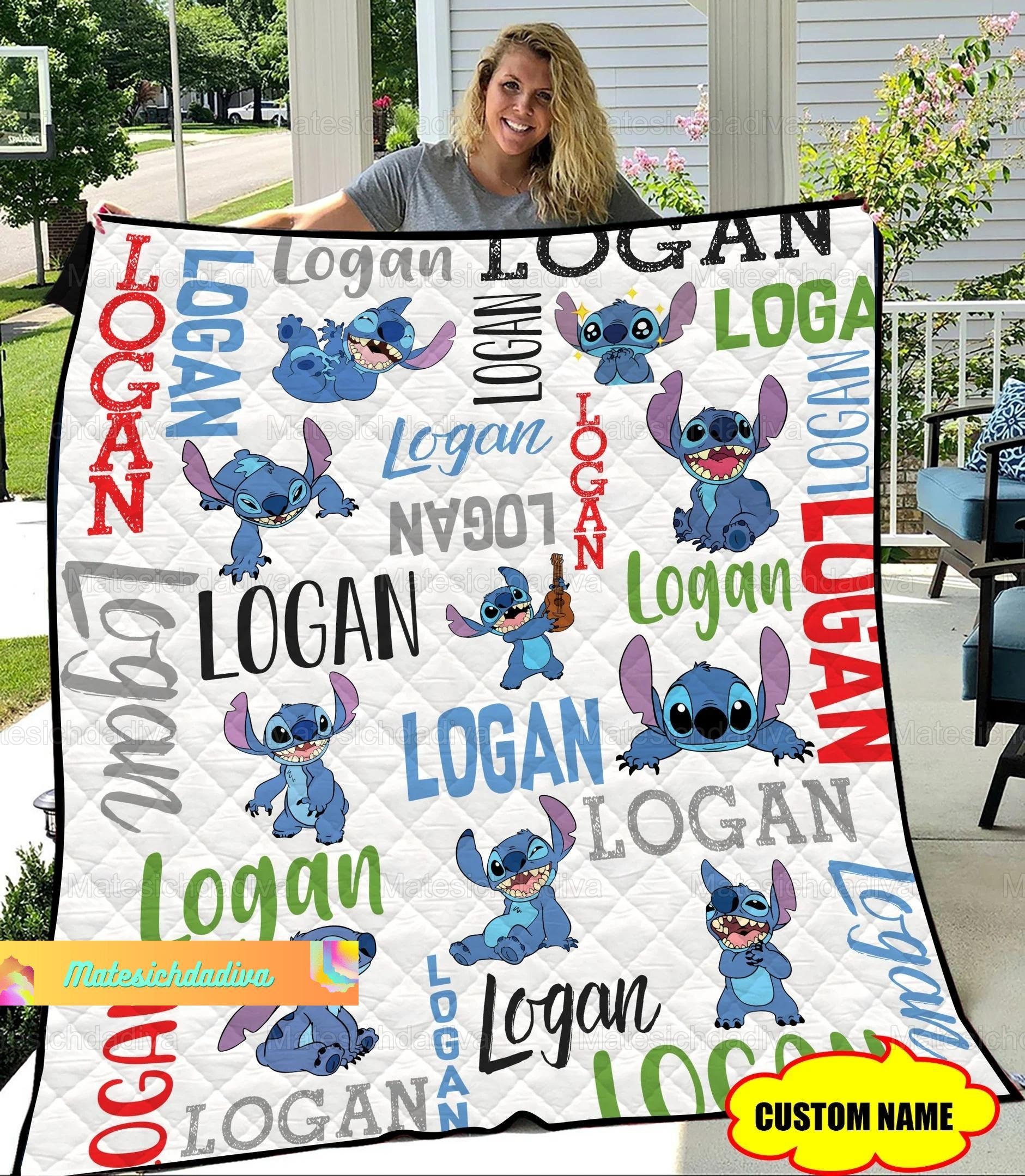 Personalized Stitch Quilt, Lilo Stitch Quilt Pattern, Stitch Modern ...