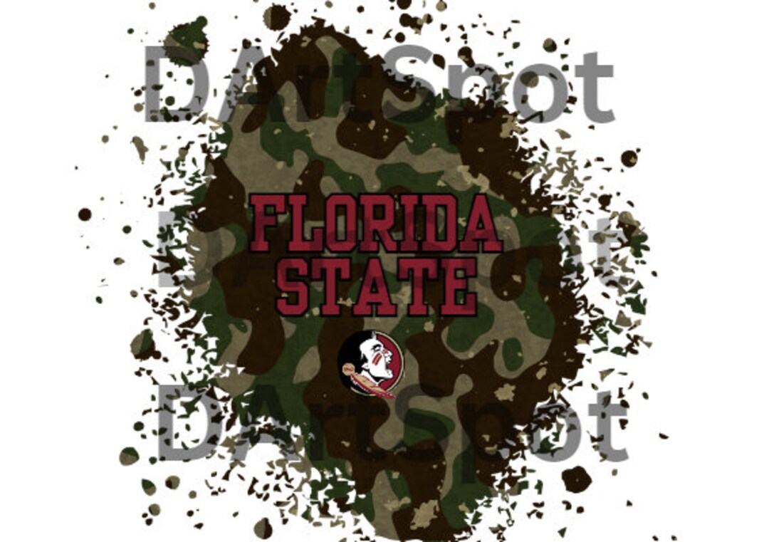 Camo Florida State SVG, PNG & JPG - Etsy