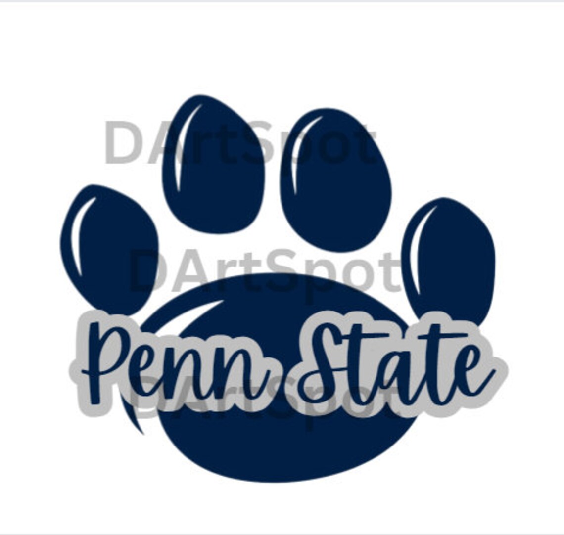 Penn State With Paw SVG, PNG & Jpg - Etsy