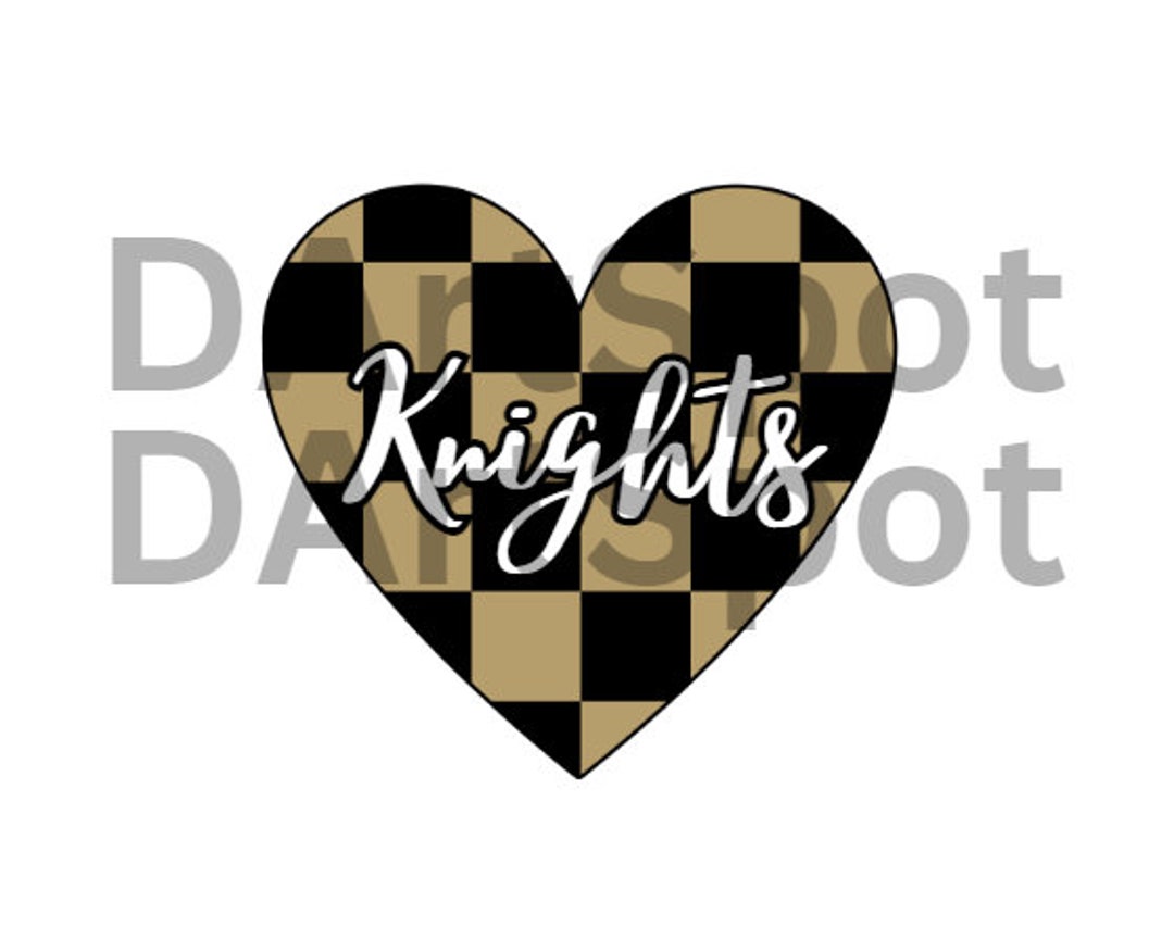 Knights Heart SVG, PNG & JPG Files - Etsy