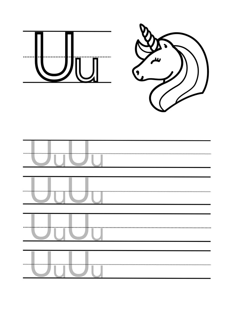 Alphabet Traceables - Etsy