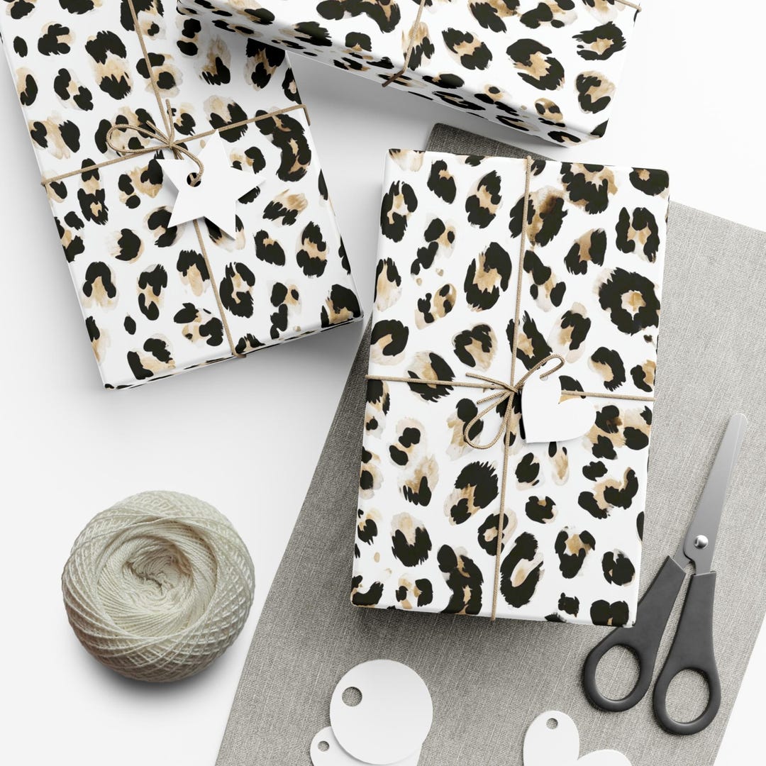 Cheetah Print Wrapping Paper - Etsy