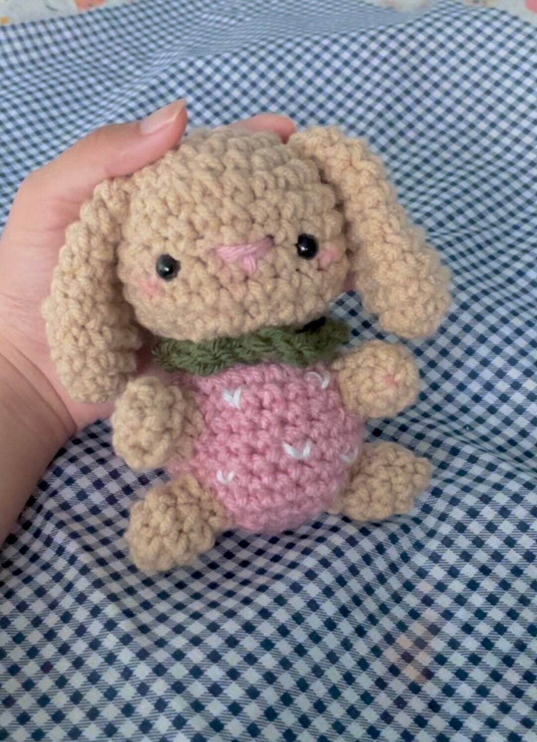 Whimsical Crochet Strawberry Bunny - Magical Forest Creature - Crochet ...