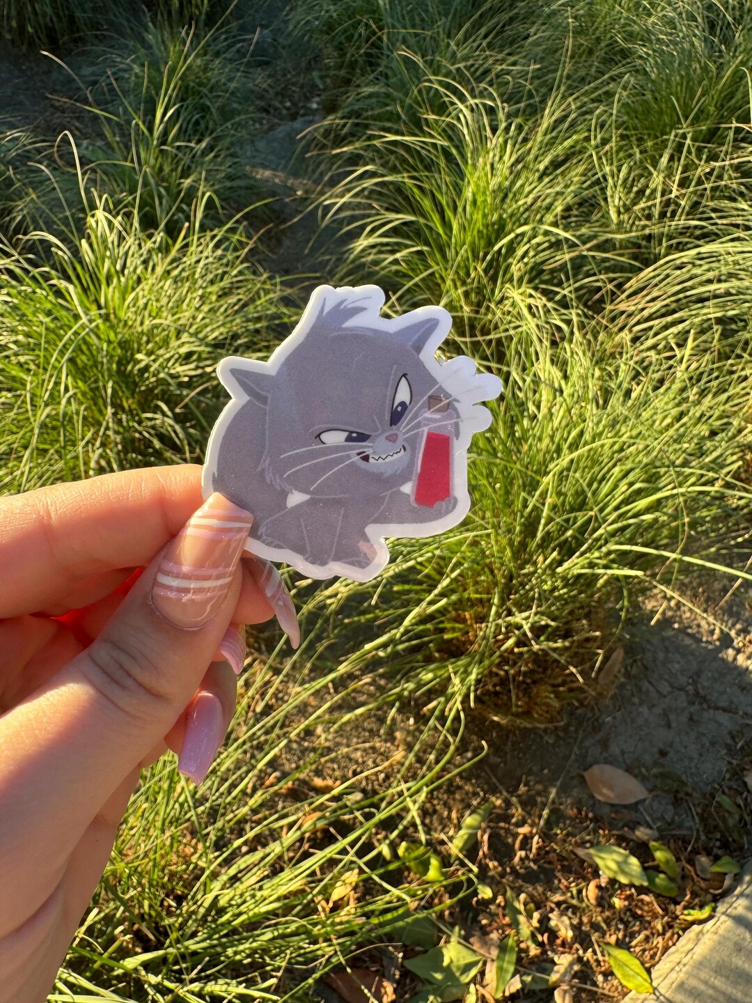 Yzma Cat Glossy Sticker - Etsy