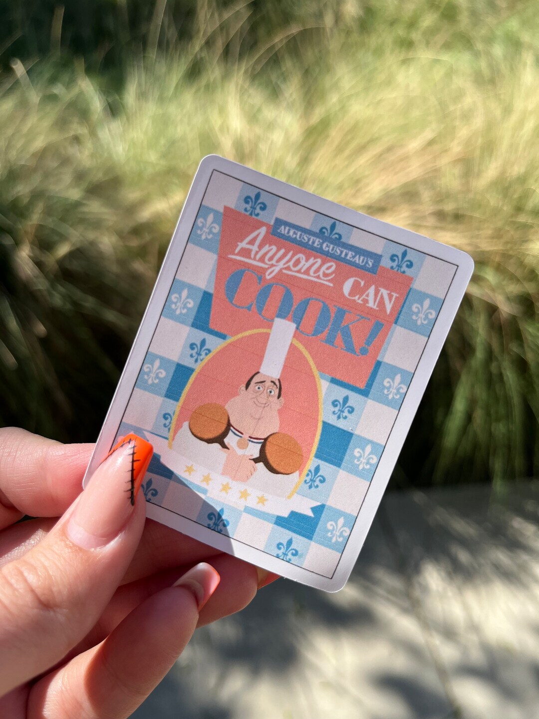 Anyone Can Cook Book Matte Sticker - Etsy