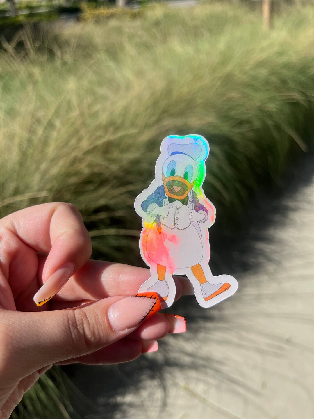 100th Anniversary Holographic Sticker- Don Duck - Etsy