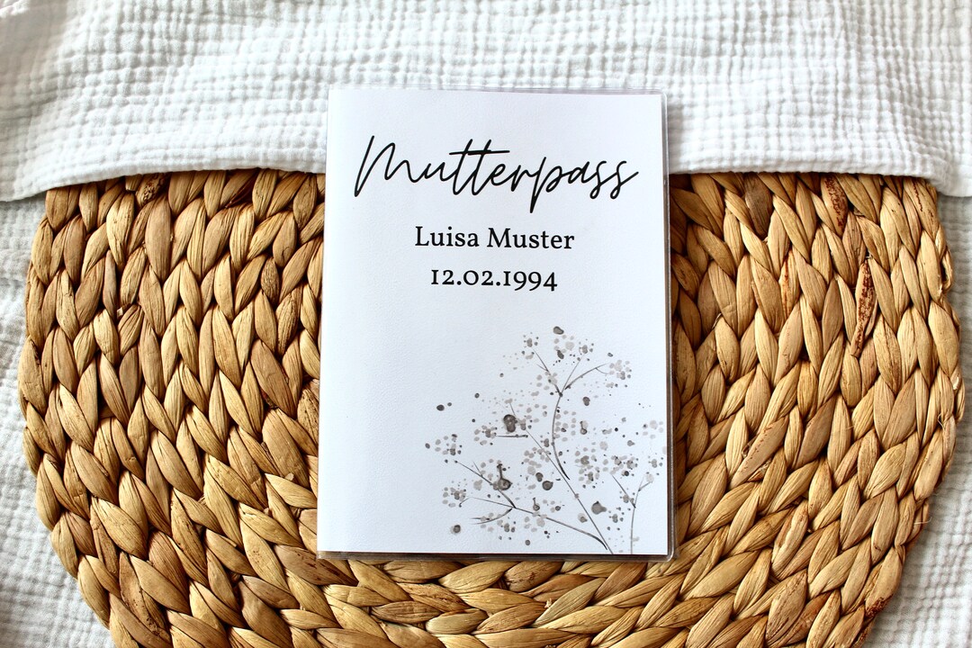 Maternity Passport Cover Personalized Gypsophila - Etsy