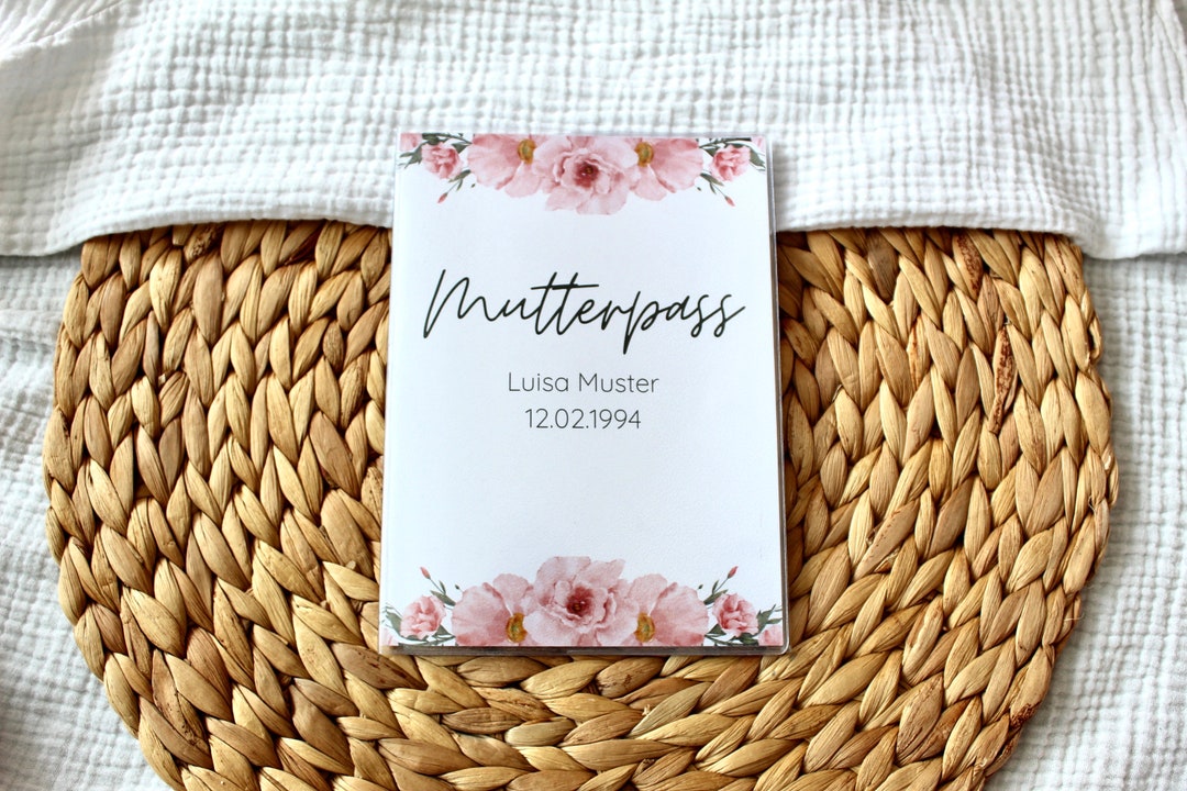 Maternity Passport Cover Personalized Floral Border - Etsy