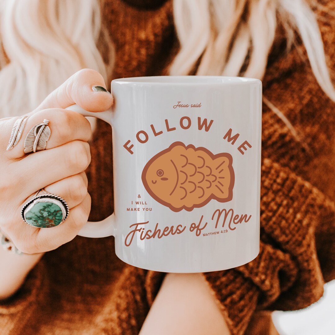 Christian Mug Fishers of Men Mug Bible Verse Mug Matthew 4:19 Mug Bible ...