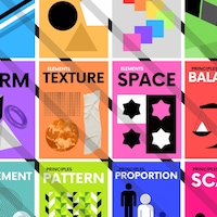 Rainbow Elements of Art Classroom Decor Bundle,principles of Design ...