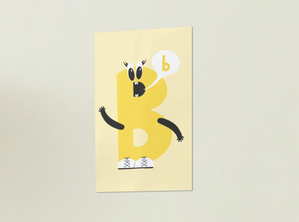 Alphabet Posters (alphabet Monsters Upper/lower Case) - Etsy