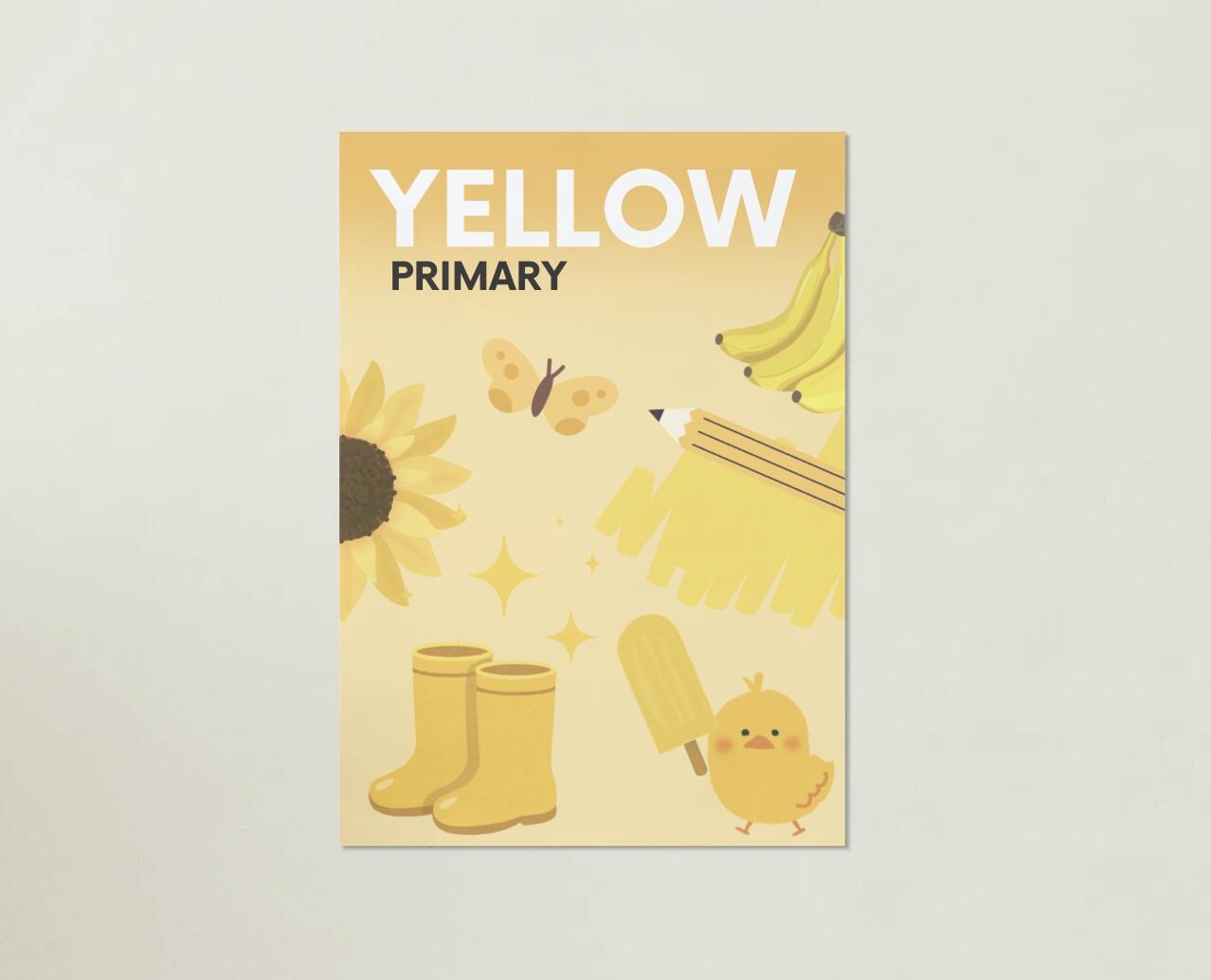 Primary/secondary Colour/color Learning Posters - Etsy