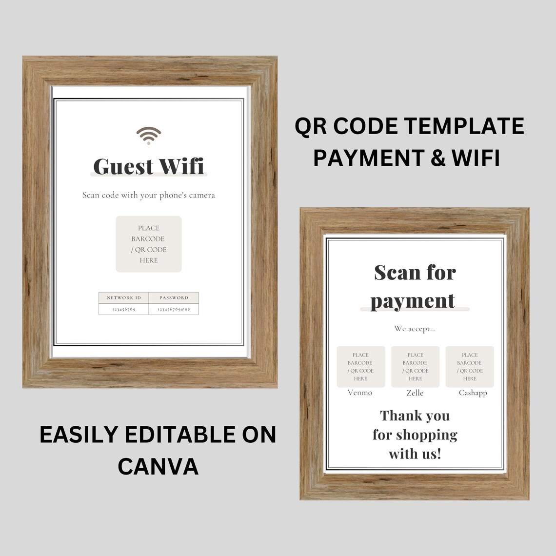 QR Code Template, Payment QR Code, Business Qr Code, Small Business QR ...