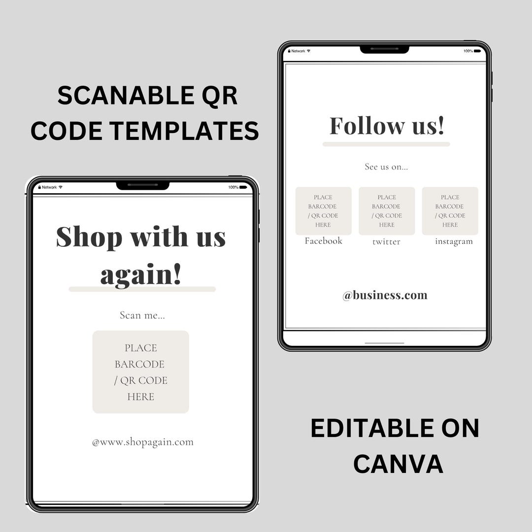 QR Code Template, Payment QR Code, Business Qr Code, Small Business QR ...