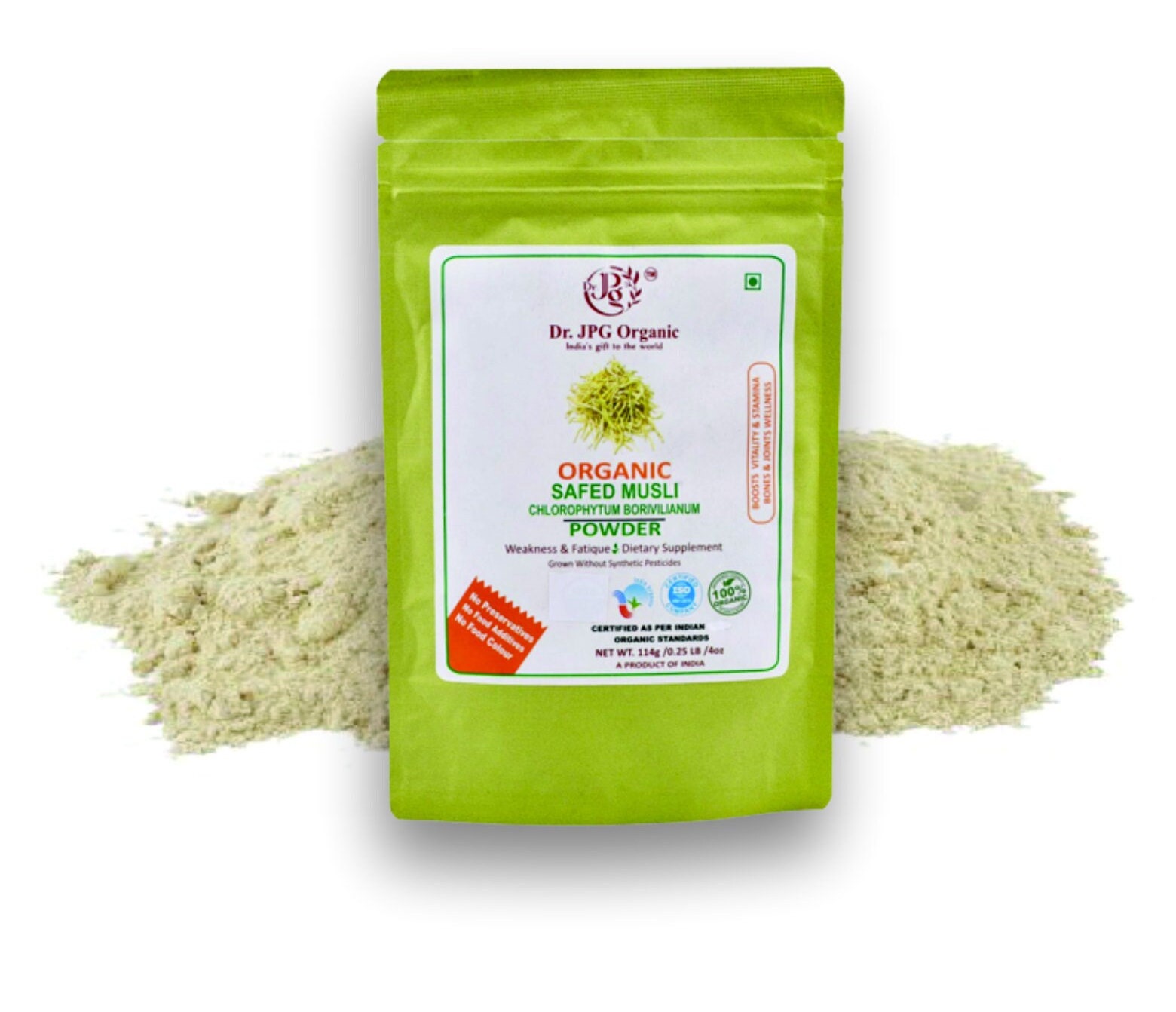 Organic Safed Musli Powder Indian Spider Plant Chlorophytum ...