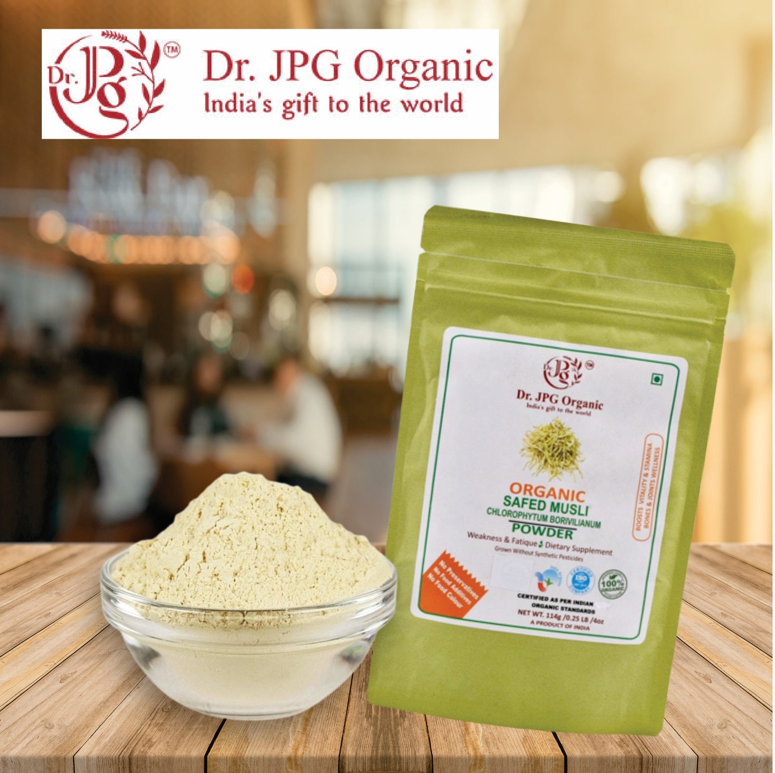 Organic Safed Musli Powder Indian Spider Plant Chlorophytum ...