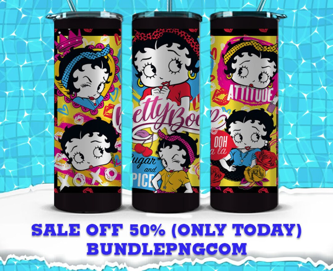 Betty Boop Skinny Tumbler Wrap Betty Boop Tumbler Wrap betty - Etsy