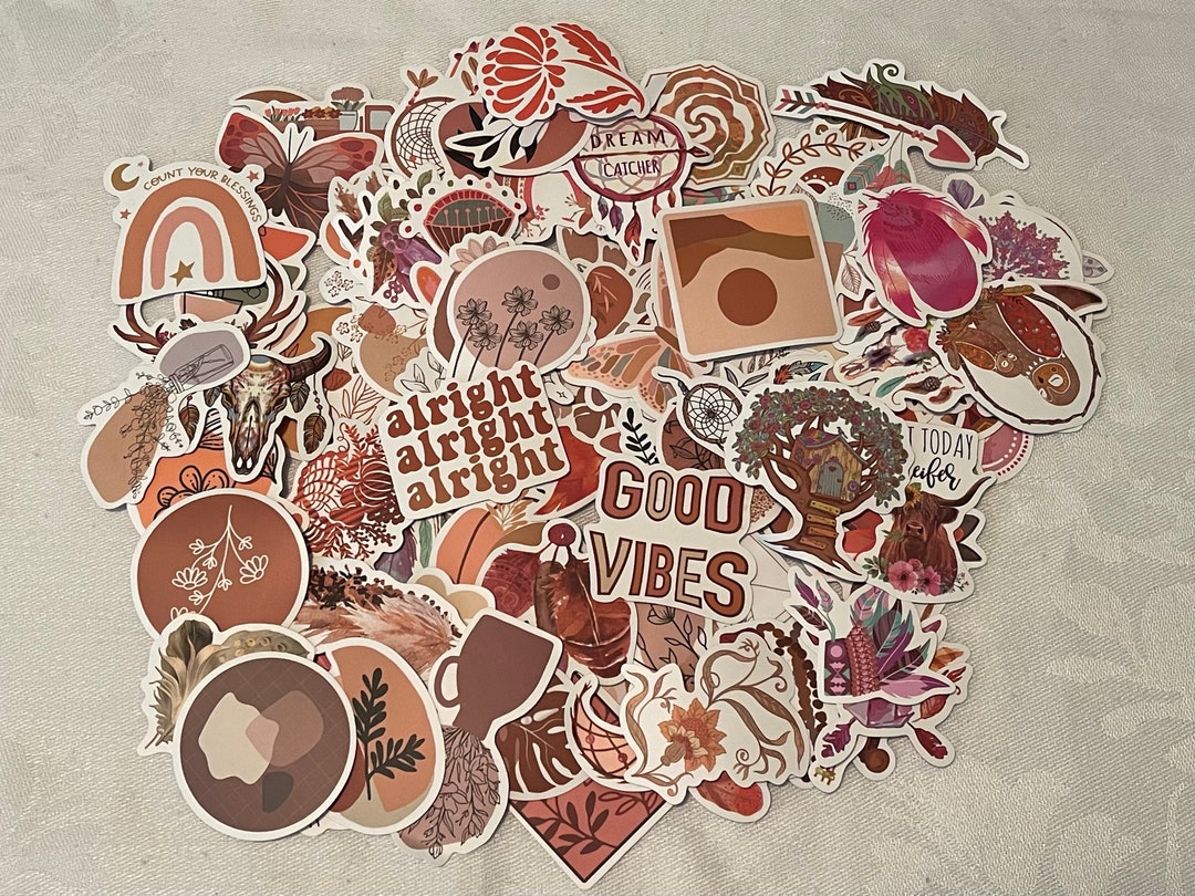 Boho Aesthetic Stickers Boho Stickers Boho Aesthetic Boho Merch Boho ...