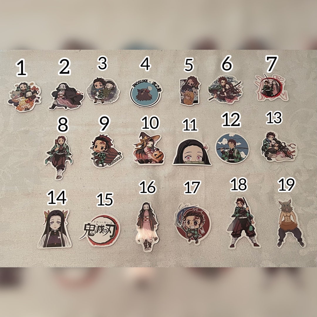 Demon Slayer Anime Stickers Demon Slayer Stickers L Demon Slayer L ...