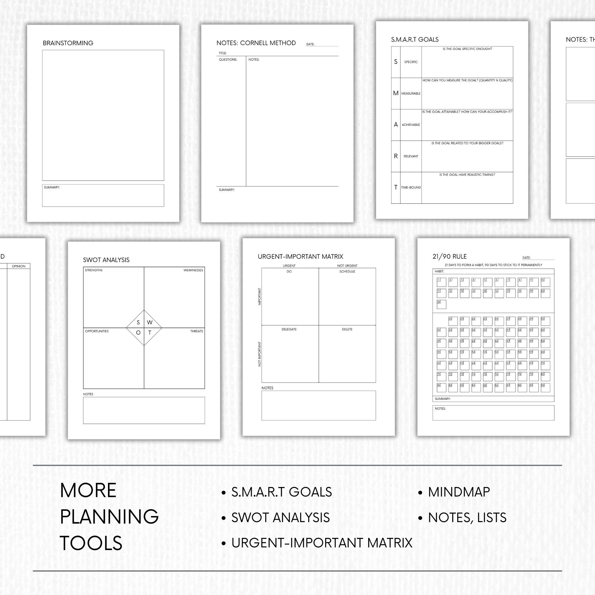 Student Planner Printable Student Digital Planner Academic Printable ...