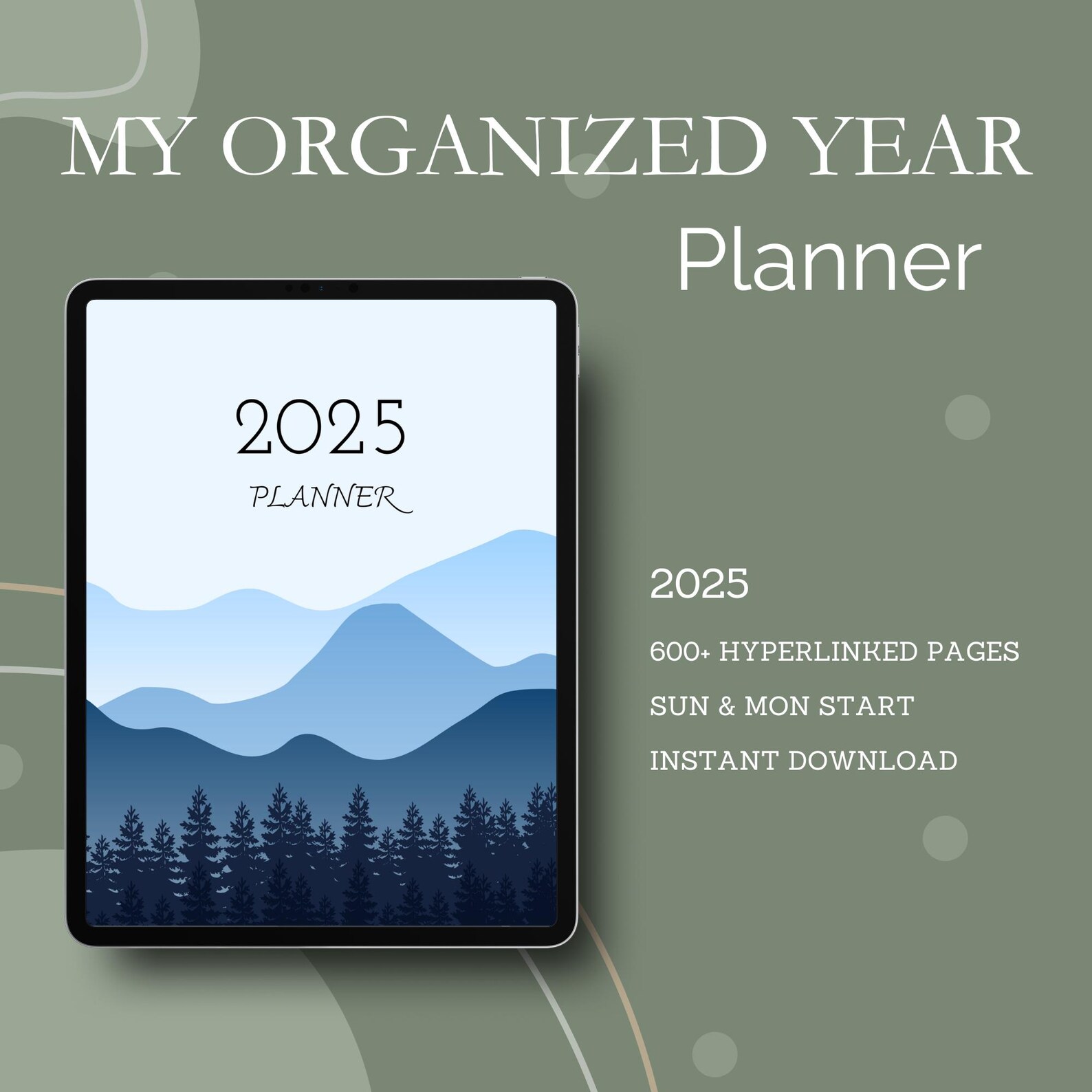 2025 Digital Planner | All-in-one Planner | Goodnotes Notability ...