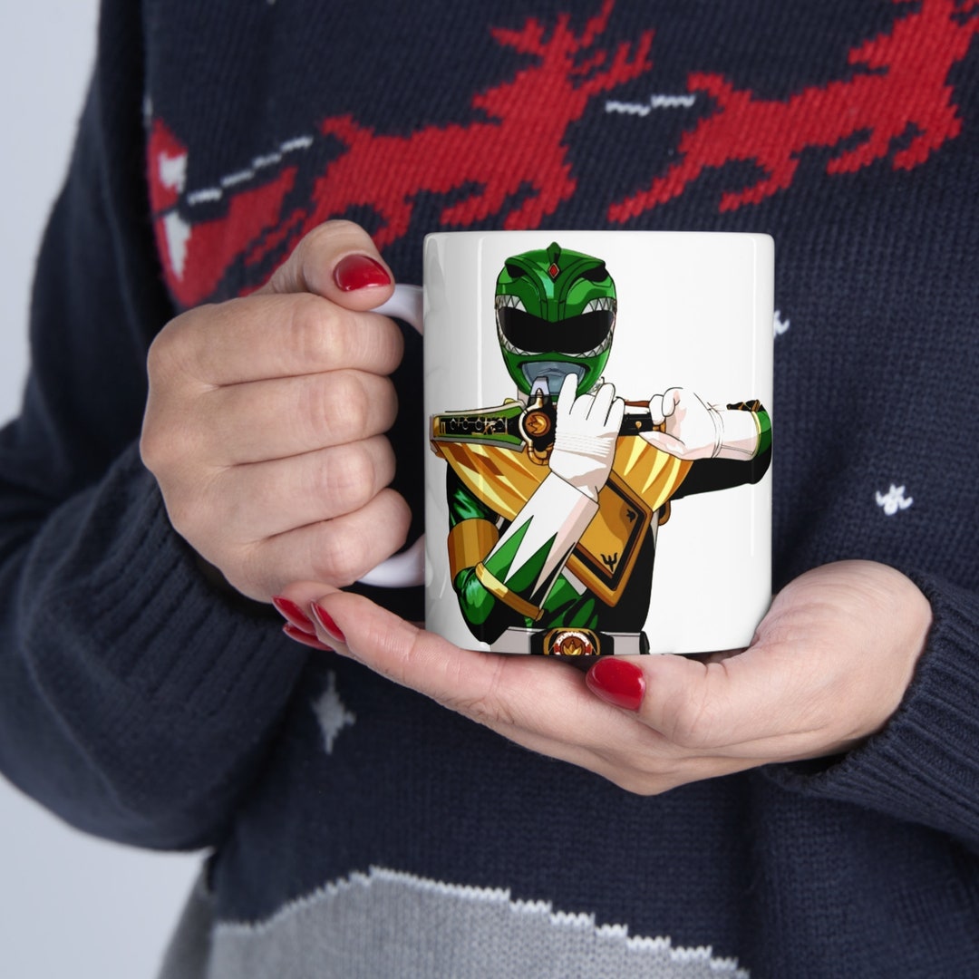 Green Ranger Custom Art Coffee Mug, Dragonzord - Etsy