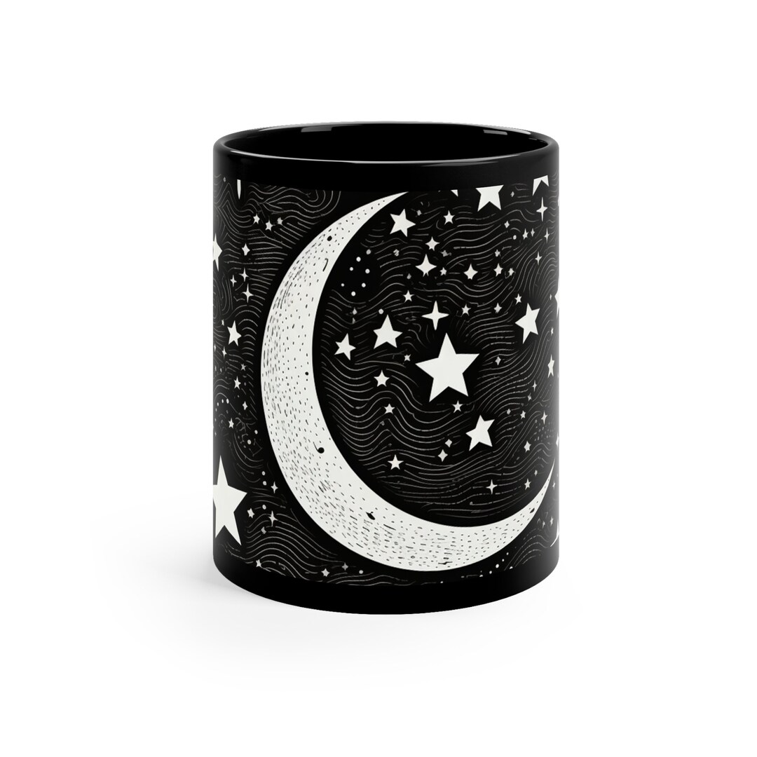 Sipping the Night Sky! With Custom Art Pattern Wrap Mug Design - Etsy