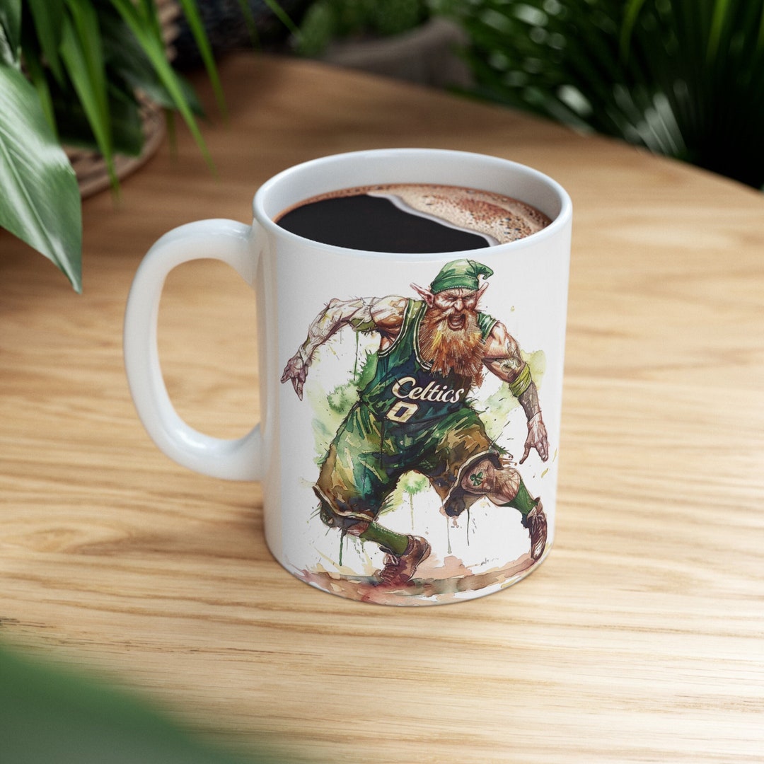 Emerald Dunk - Boston Celtics Legacy Custom Art Mug - Etsy