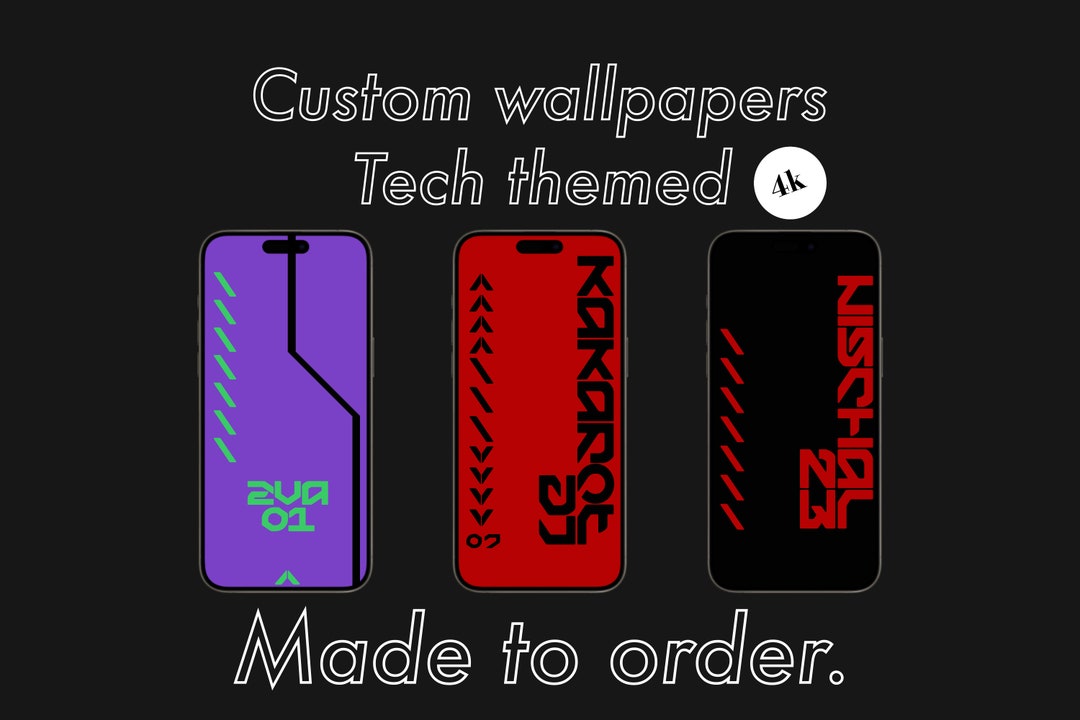 Custom Mobile Wallpapers Add Your Custom Name/ Number/ - Etsy