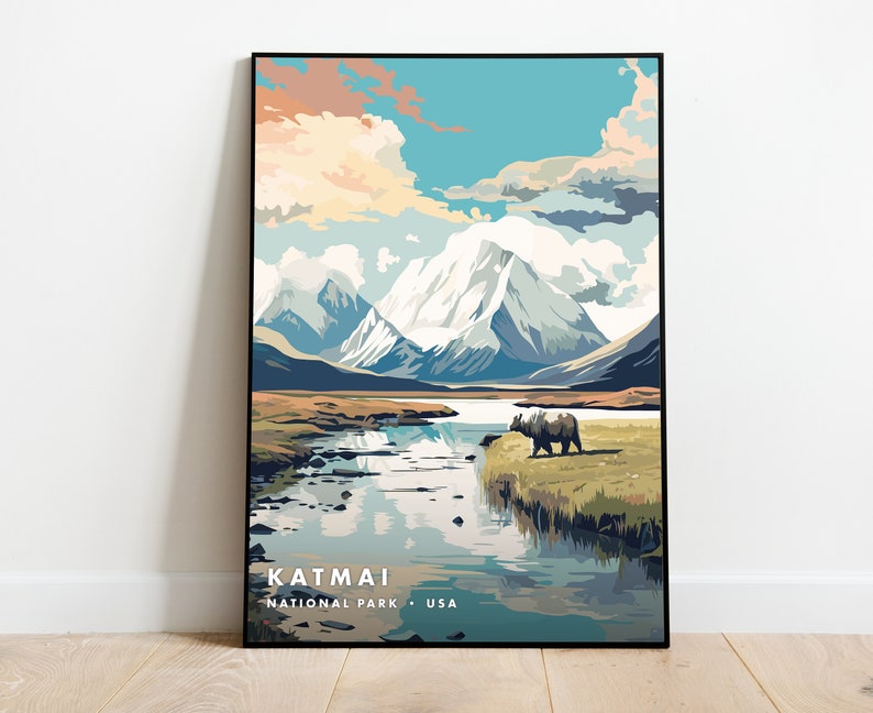 Katmai National Park Art Print | Wilderness Wall Art | Nature Lover's ...