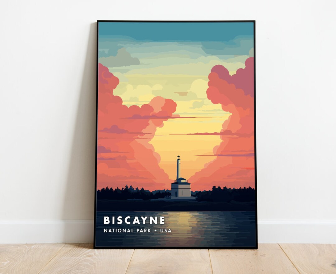 Biscayne National Park Poster | Stunning Landscape Print, Florida ...