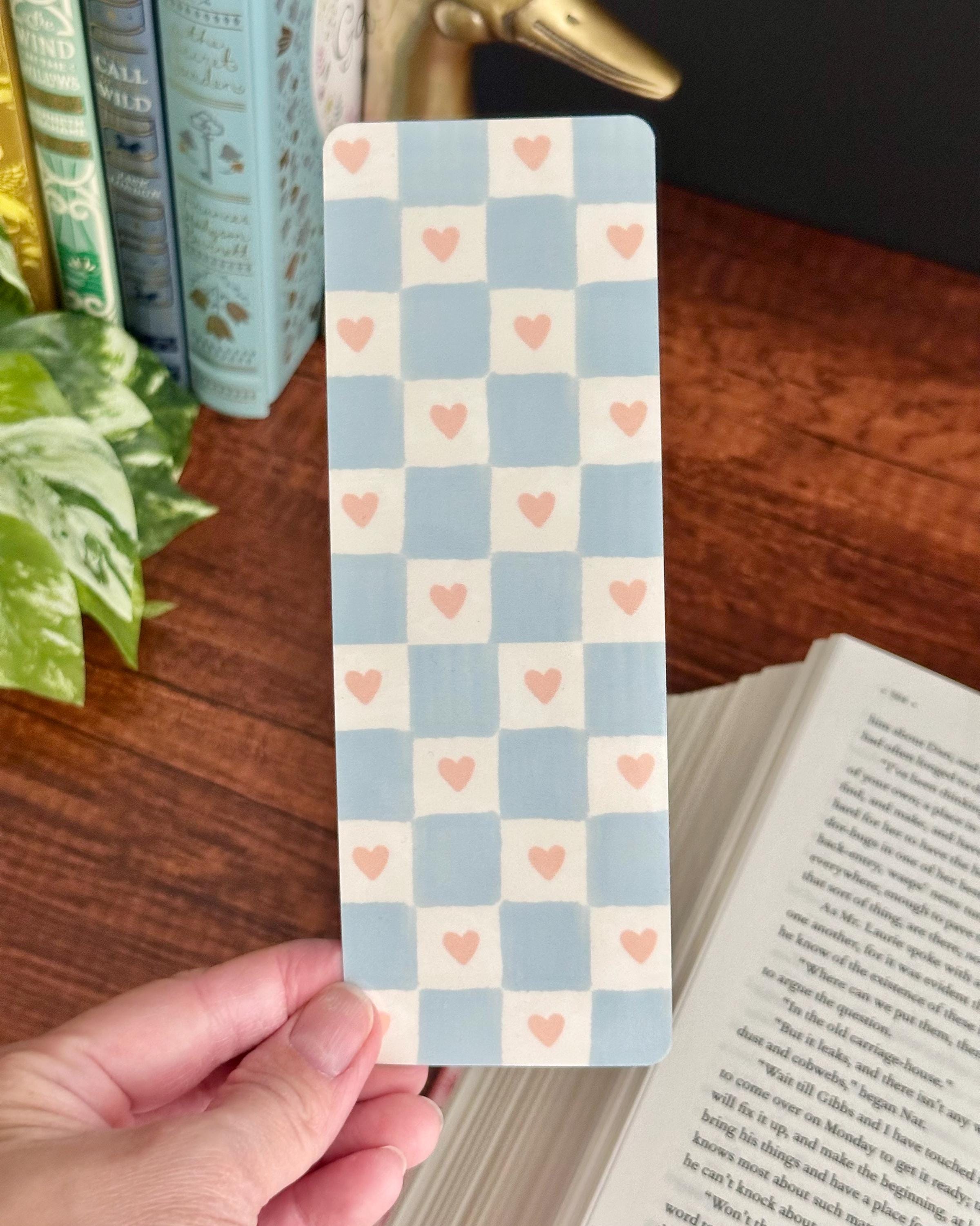 Checkered Hearts Bookmarks - Etsy