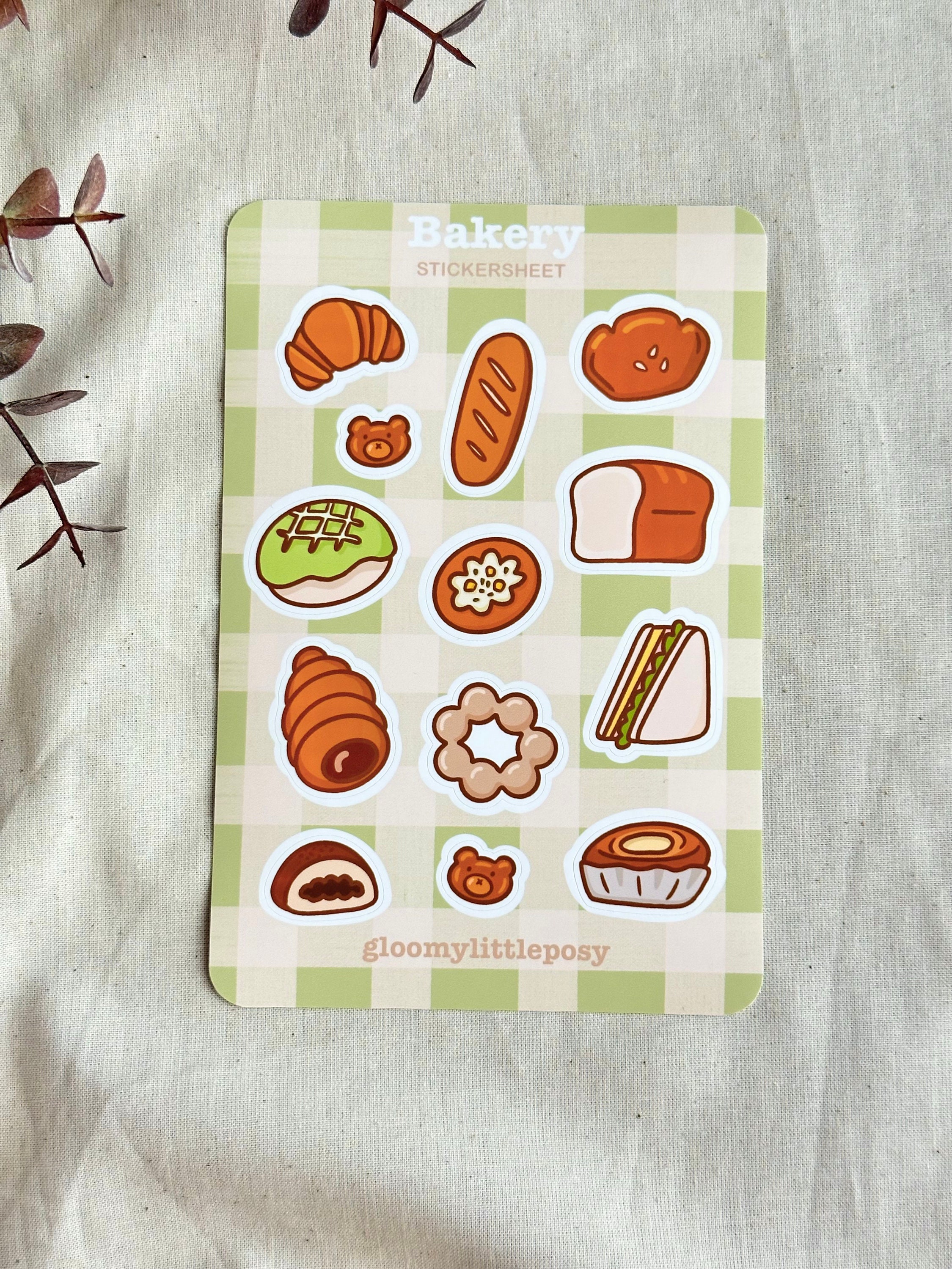 Bakery Sticker Sheet - Etsy