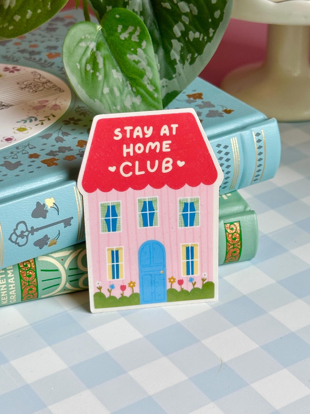 Stay at Home Club Sticker - Etsy