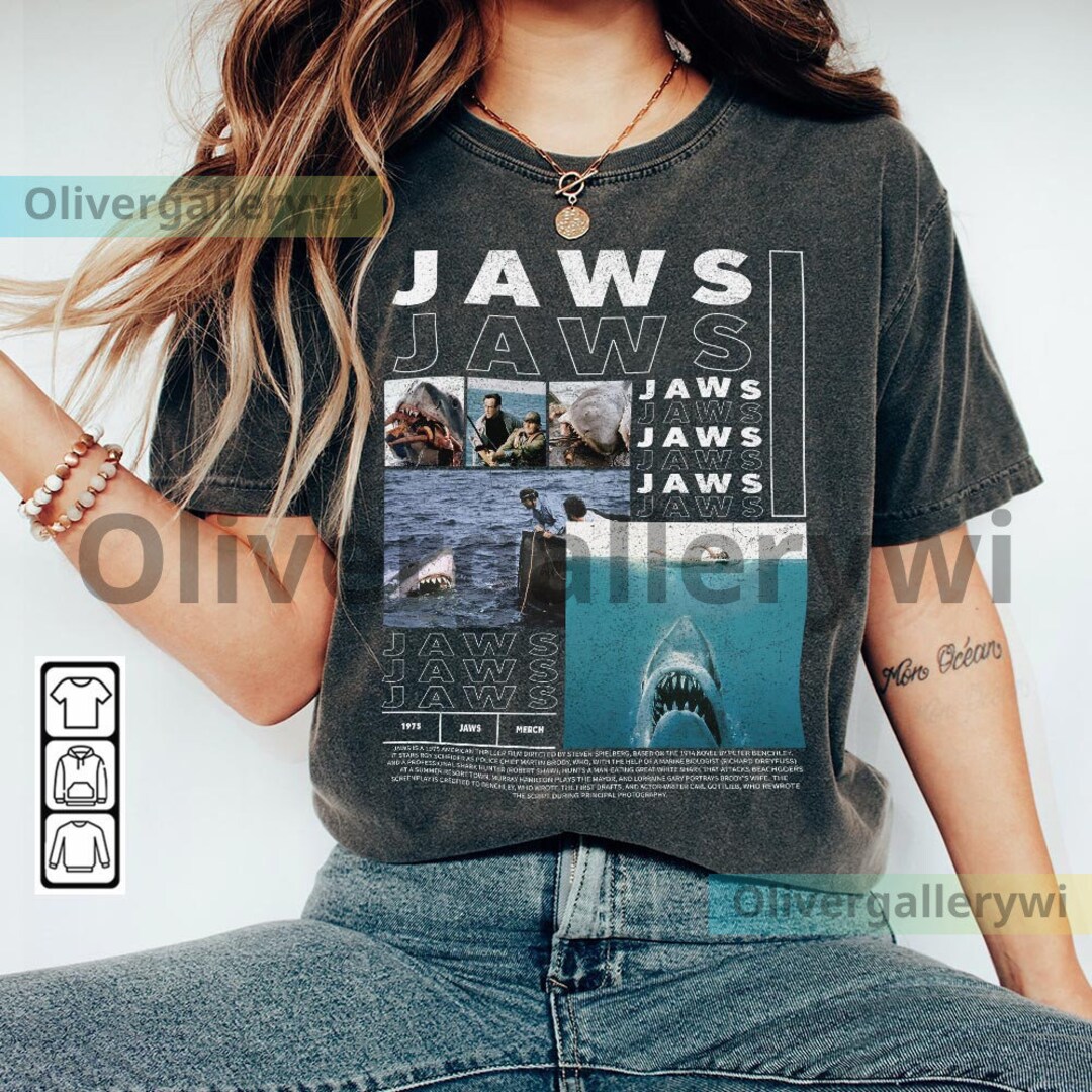Jaws Merch Movie Shirt Jaws Movie 90s Retro Vintage Unisex - Etsy