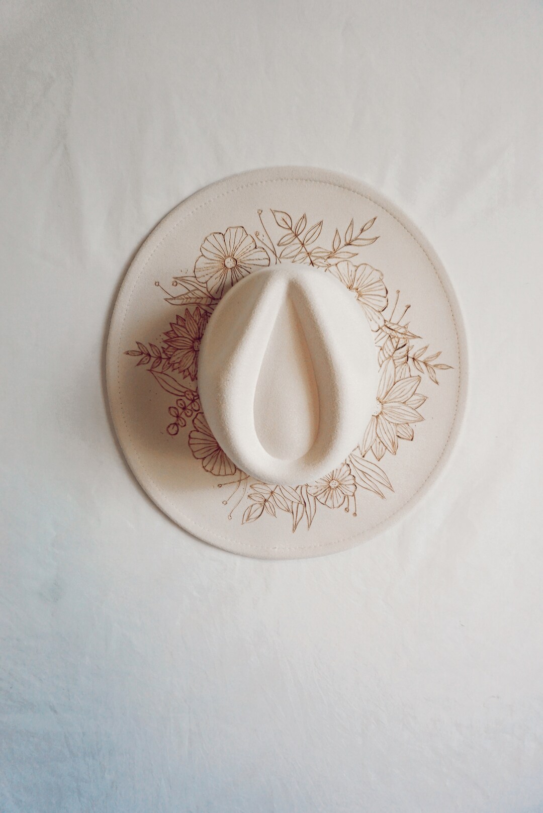 Burned Western Hat Charlie - Etsy