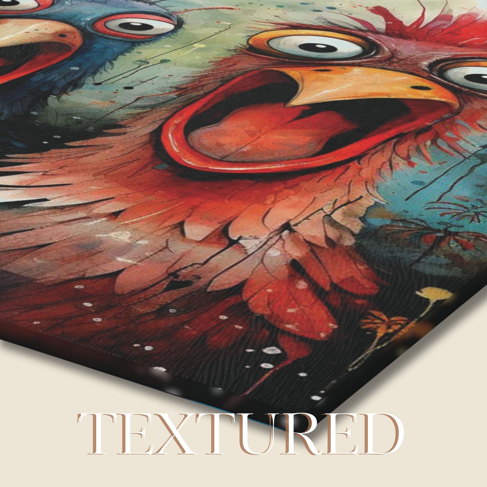 Funny Chicken Cutting Board, Crazy Chicken Lady Kitchen Serving Board ...
