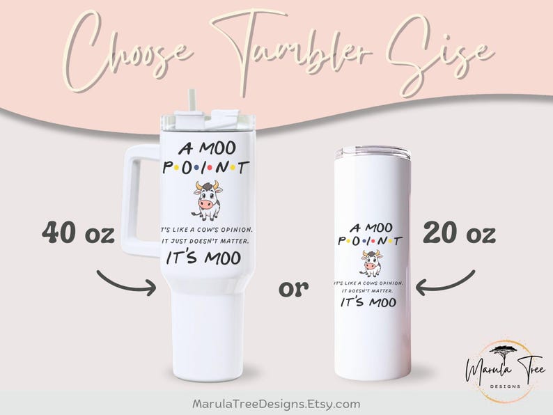 A Moo Point Tumbler Personalized, Friends Quote Tumbler, Funny Joey ...