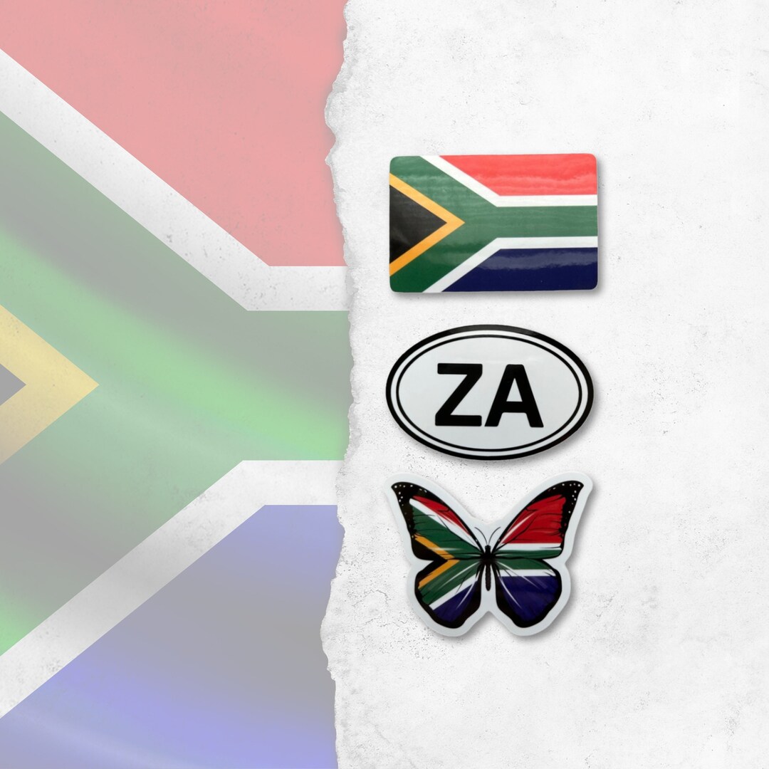 SOUTH AFRICA Sticker, South Africa FLAG Decal, South Africa Bumper ...