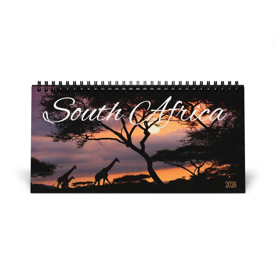 South Africa Calendar 2026, Big Five Calendar, Wildlife Desk Calendar ...