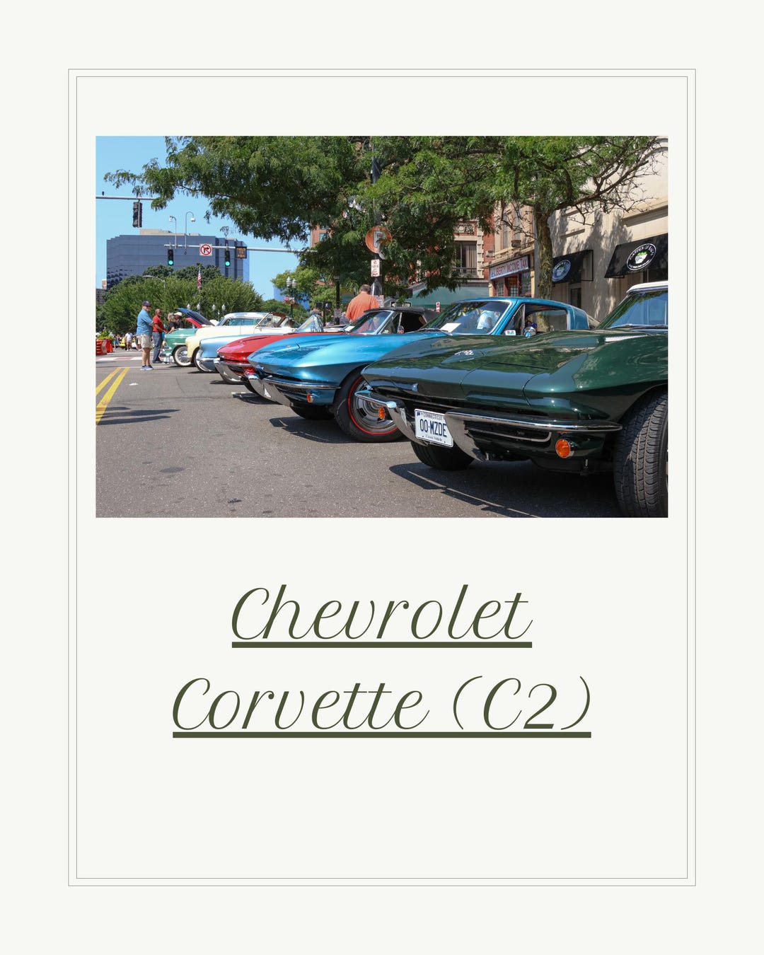 Chevrolet Corvette C2 Photography Print, Vintage Muscle Car Art - Etsy