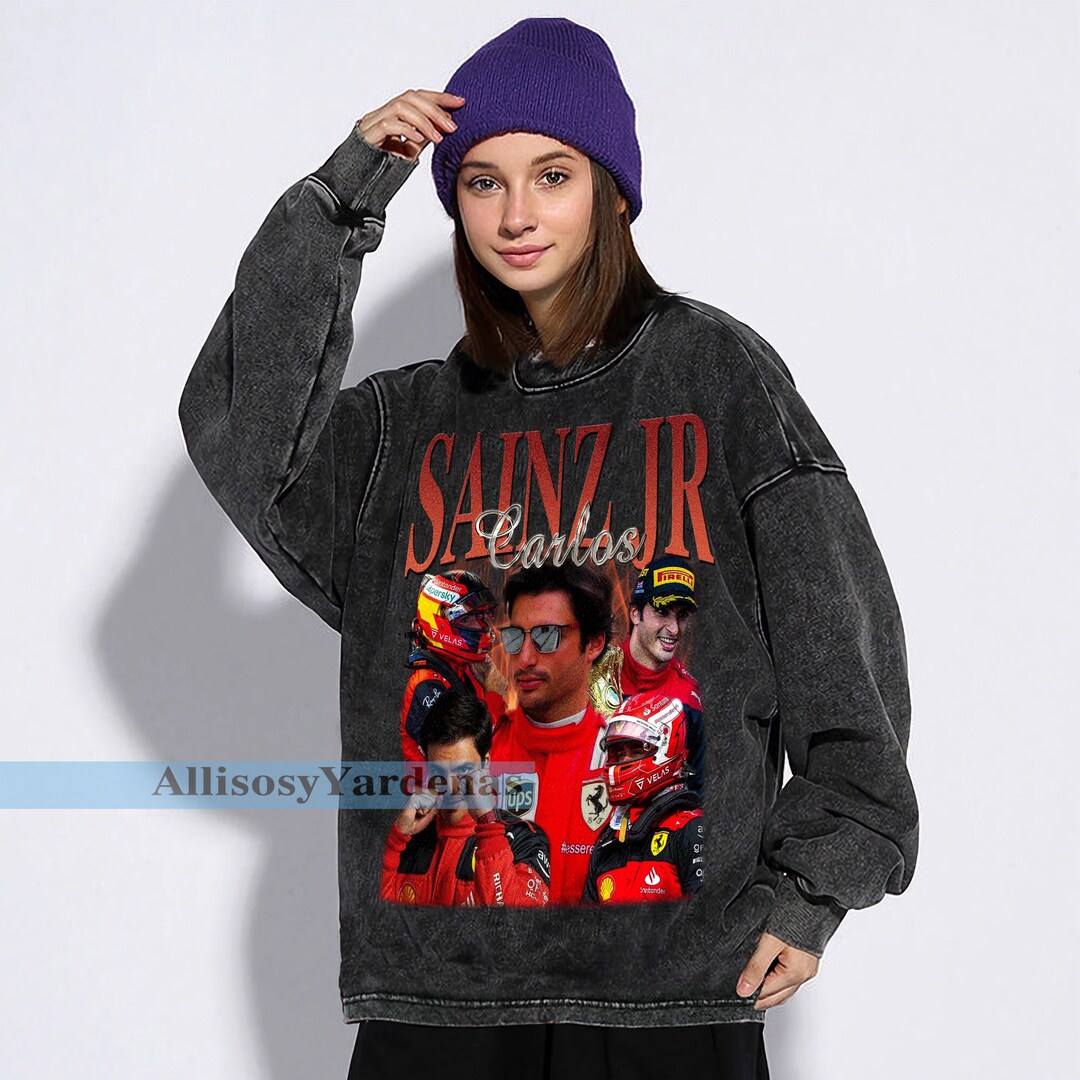 Carlos Sainz Jr. Vintage T-shirt, Formula Racing F1 Homage Graphic ...
