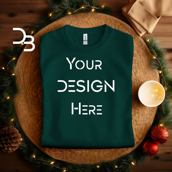 Green Crew Mockup - Etsy
