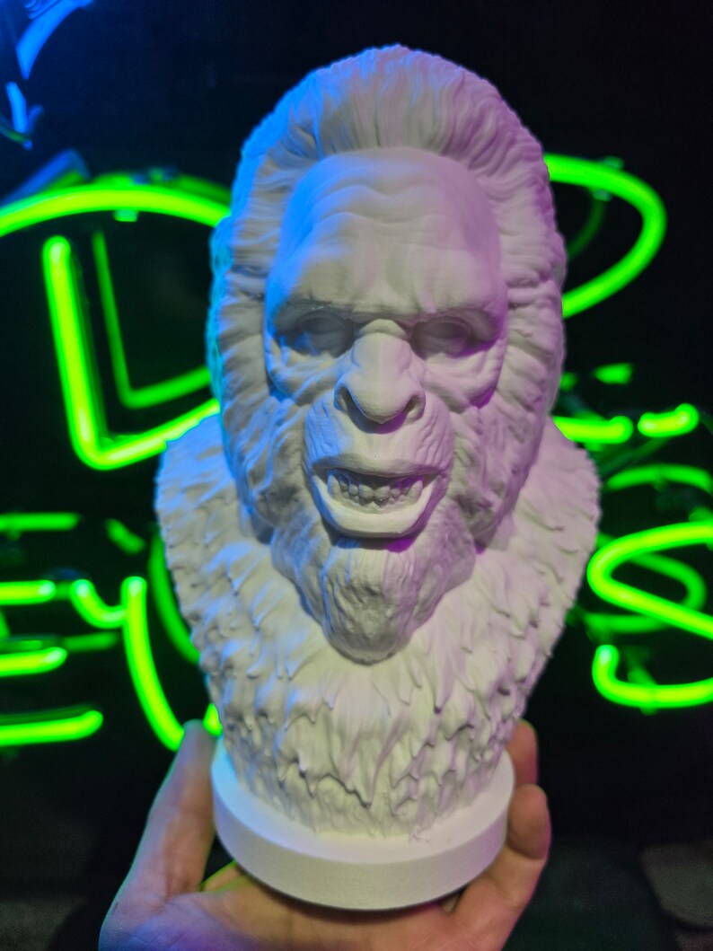 Bigfoot Statue With Teeth Blank Bust for Painting No Logo - Etsy UK