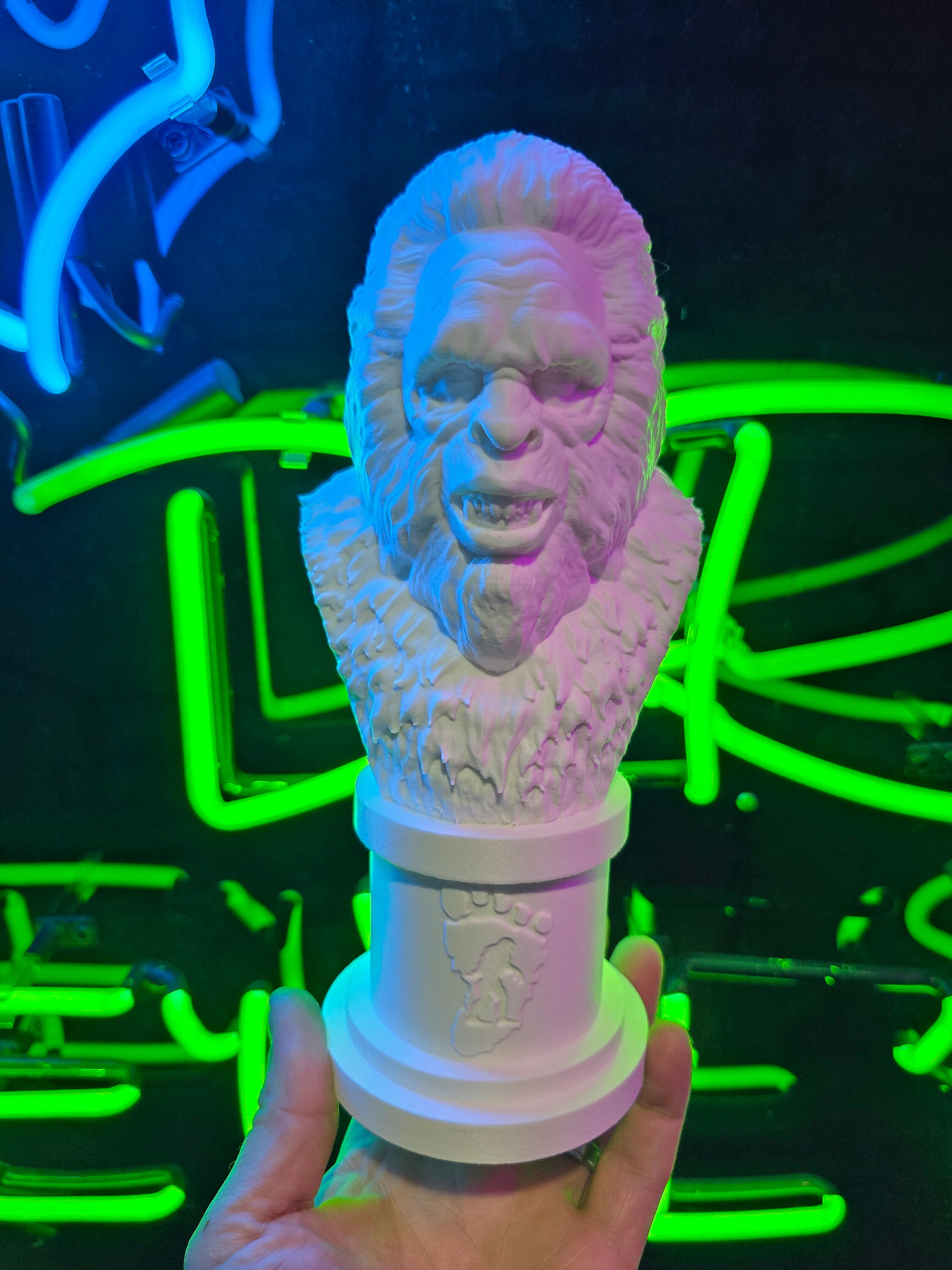 Bigfoot Statue With Teeth Blank Bust for Painting - Etsy