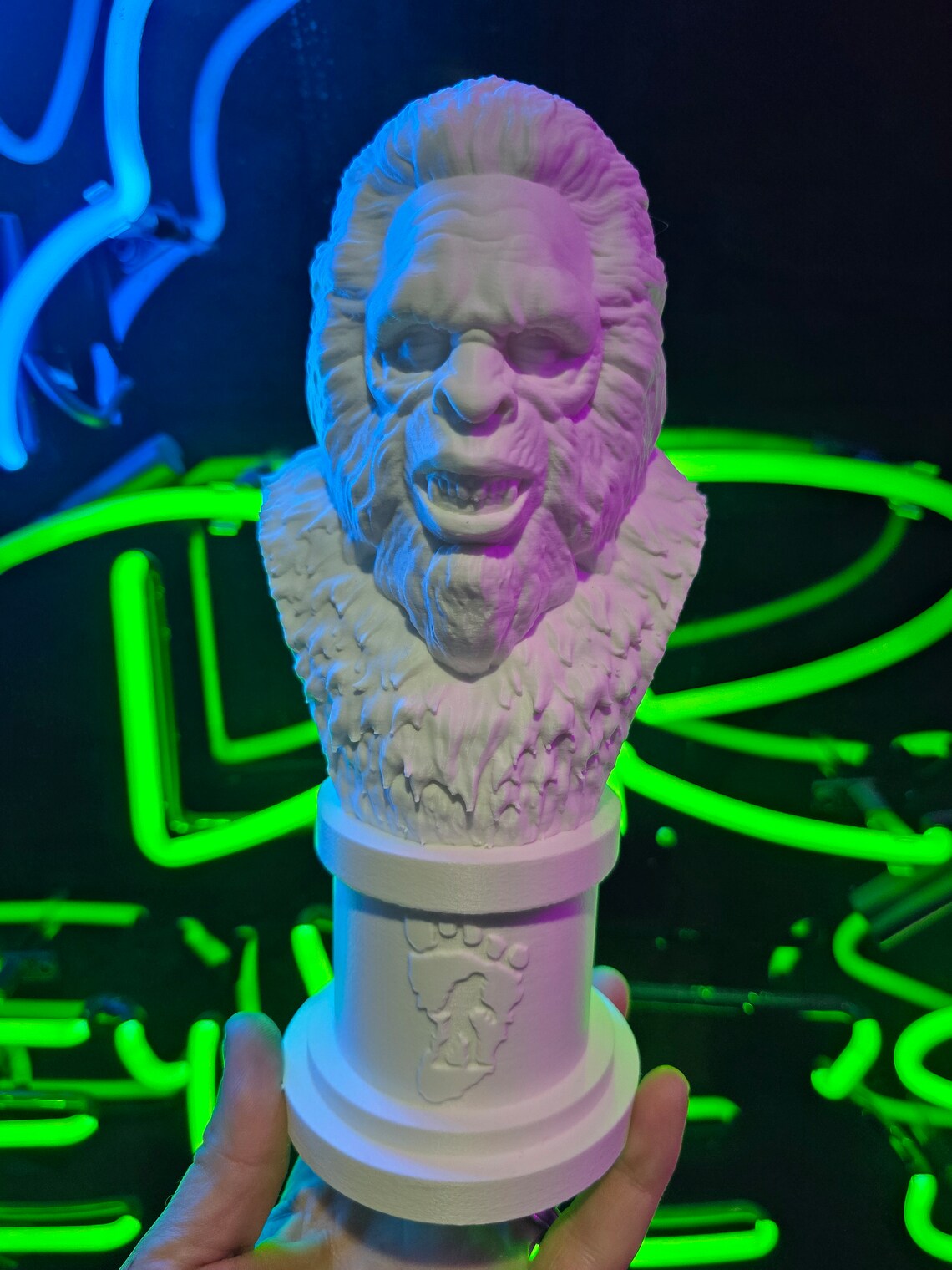 Bigfoot Statue With Teeth Blank Bust for Painting - Etsy