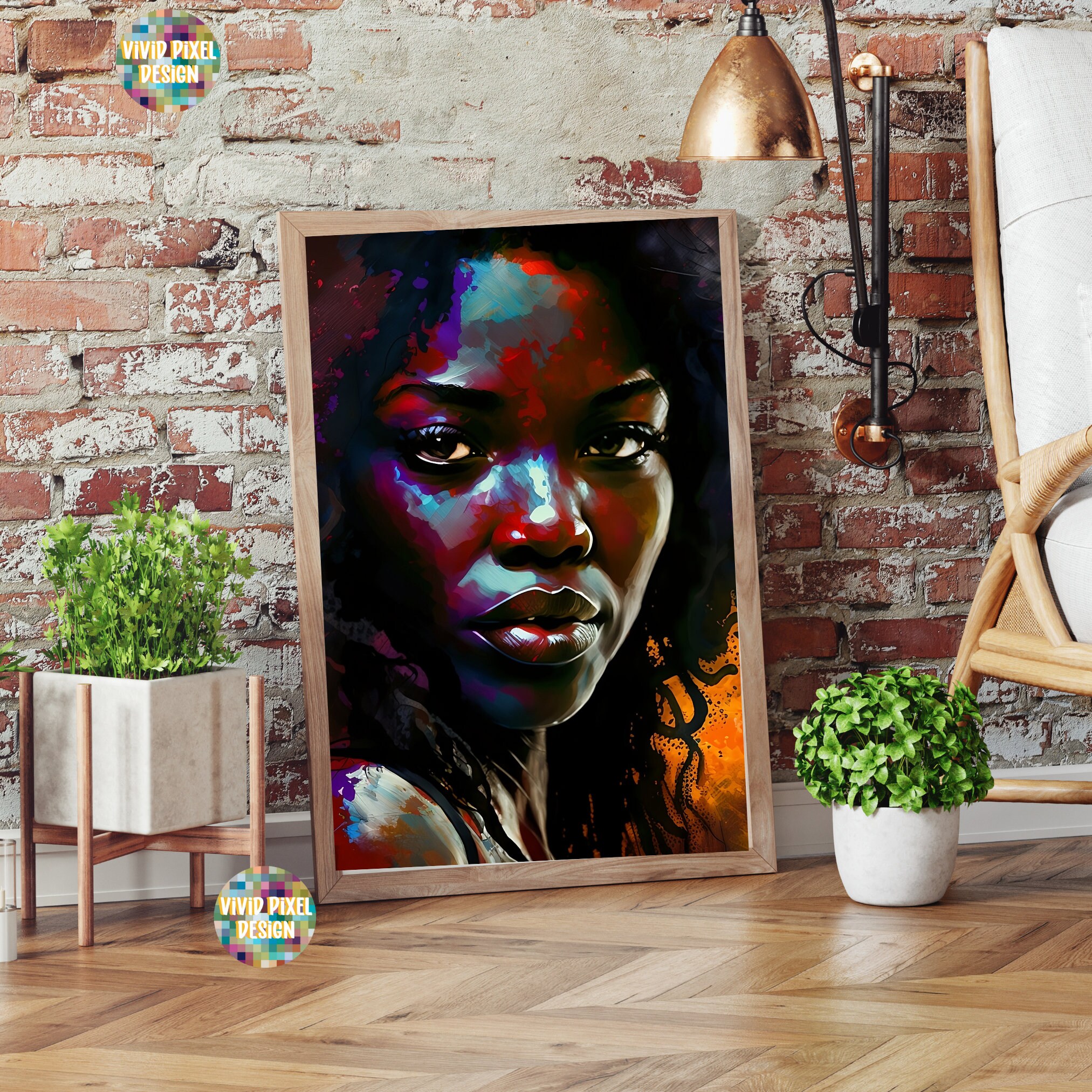 Black Art, Black Woman Art, Printable Wall Art, Black Art Print, Black Girl Magic, Wall Art ...
